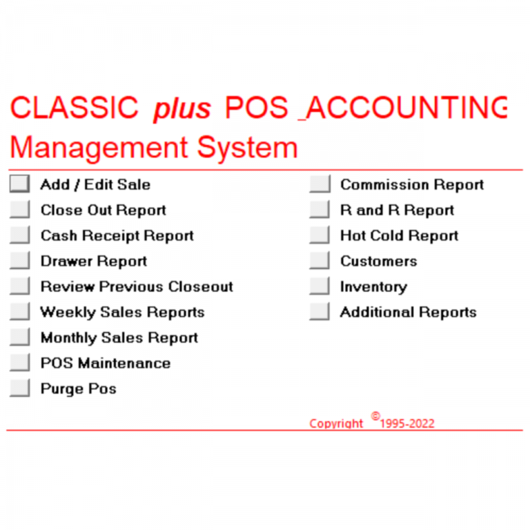 POS & ACCOUNTING - POS MODULE - CLASSIC POS STORE